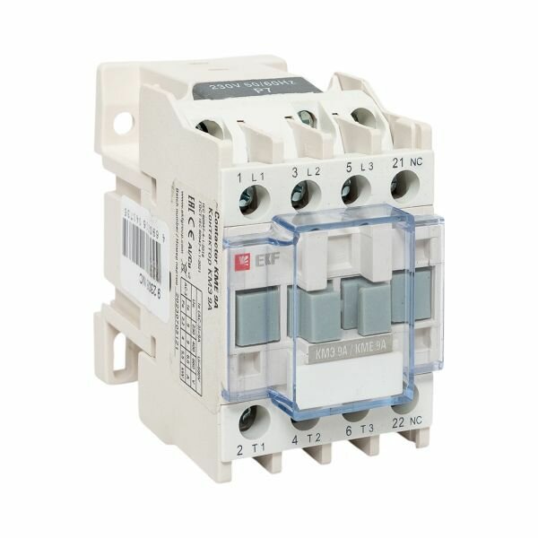 Контактор КМЭ 9А кат. 220В AC 1НЗ, EKF CTR-S-9-220-NC (1 шт.)
