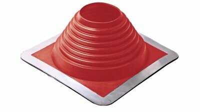 Манжета кровельная прямая №6 127-228 мм, EPDM, 310*310 мм красная