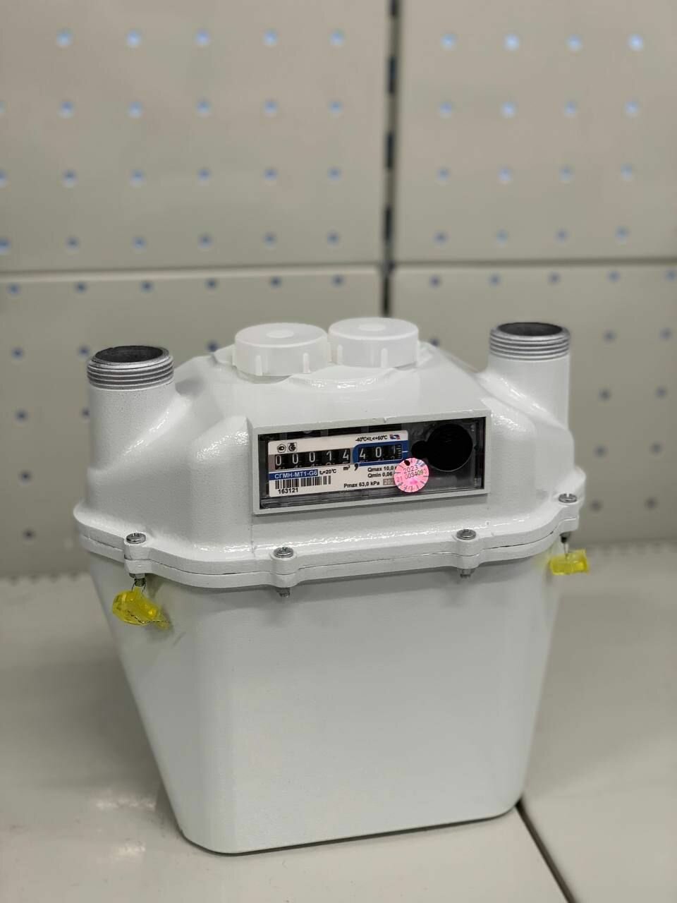 Счетчик газа NOVOGAS СГМН-МТ1-G 6 межосевое 200 мм, левый, термокорр. 1 1/4" слева направо