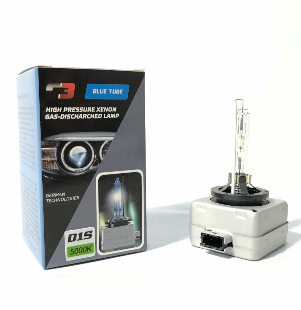 Лампа Ксеноновая D1S на BMW 5 (2009-2016) F10 / Штатный ксенон 5000K (колба PHILIPS) Xenon Бело-лунный