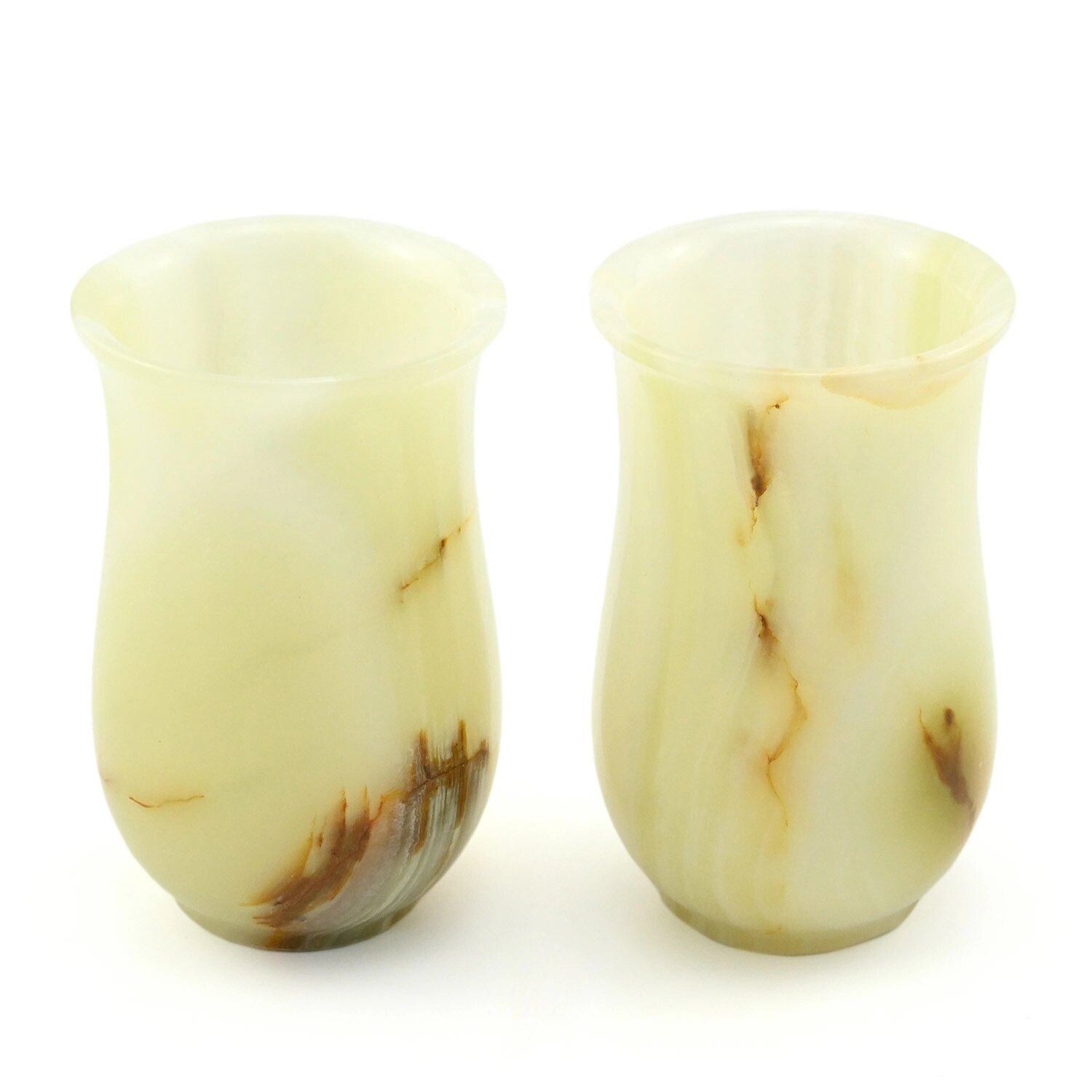 Набор стаканов из камня 2 шт (75*75*120мм) .