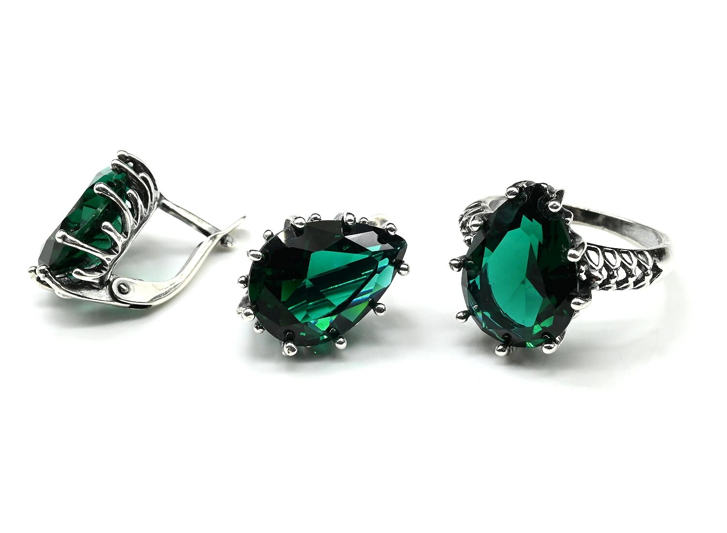 Серьги, циркон