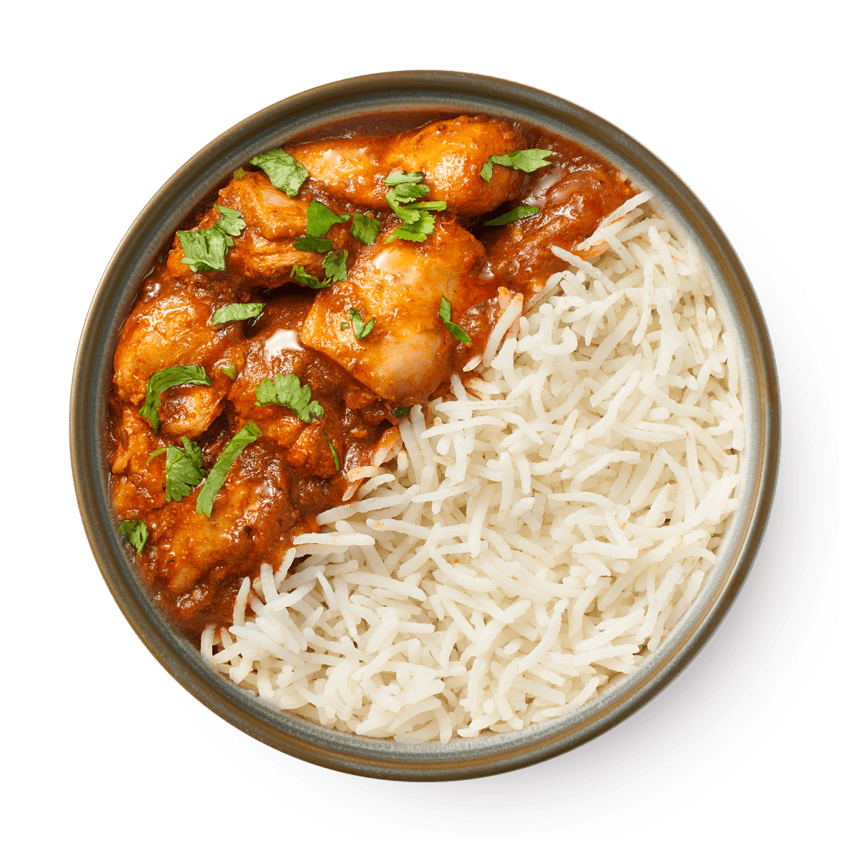 Курица в соусе карри с рисом басмати Чикен Карри Chindi Kitchen