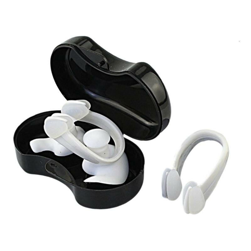 Водонепроницаемые беруши для плавания с носовым зажимом, Белый