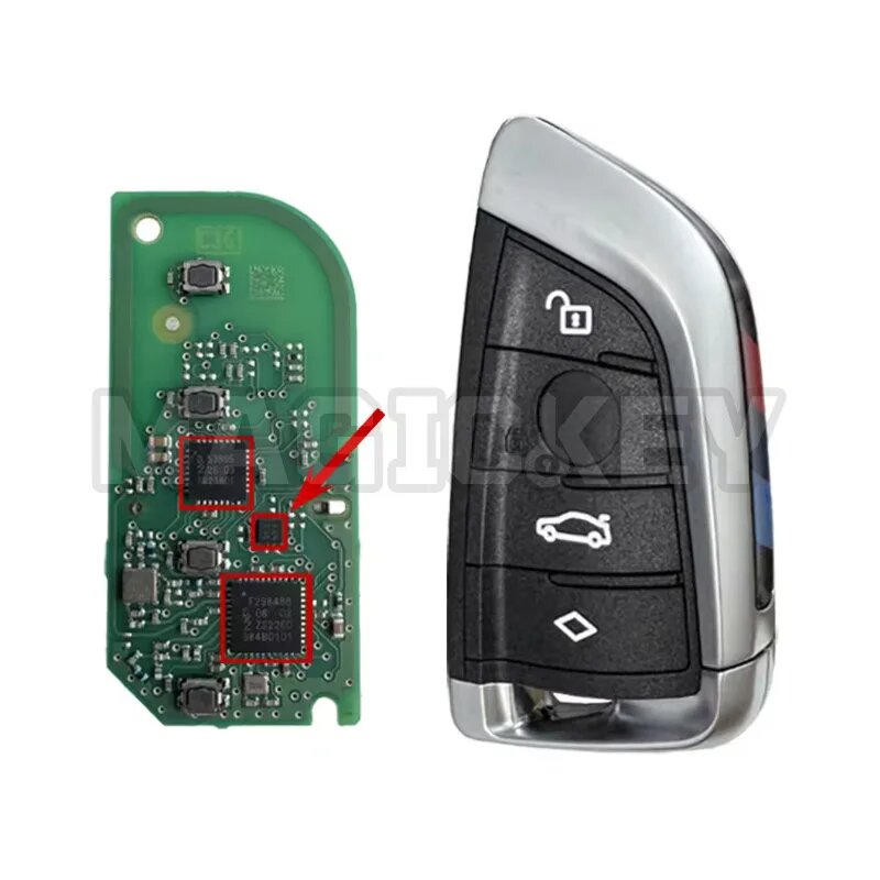 Оригинальный автомобильный ключ с чипом N5F-ID21A/ID21A ID49, 434 МГц, с платой PCB для BMW 3, 5, 6, 7, X3, X5, X7, серий G (G01, G02, G08, G11, G20, G30, G31, G32)