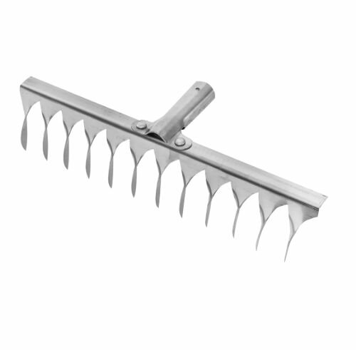 Грабли витые 12 зубьев 38.5 см сталь без черенка