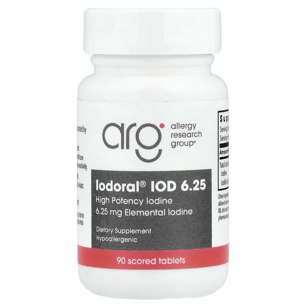 Optimox, Iodoral®, IOD 6.25, 90 делимых таблеток