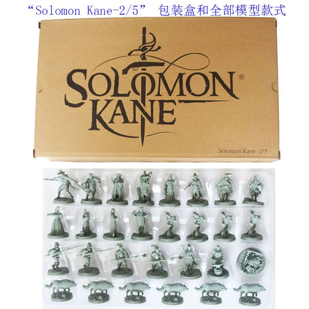 TRPG настольная игра миниатюры, Соломон Кейн Набор в коробке настольные модели фигурки