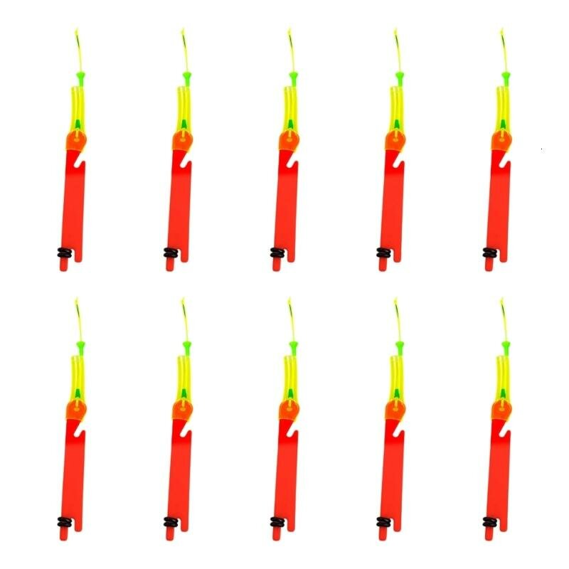 Резиновый держатель лески (10 шт.), Красный 4,5 см