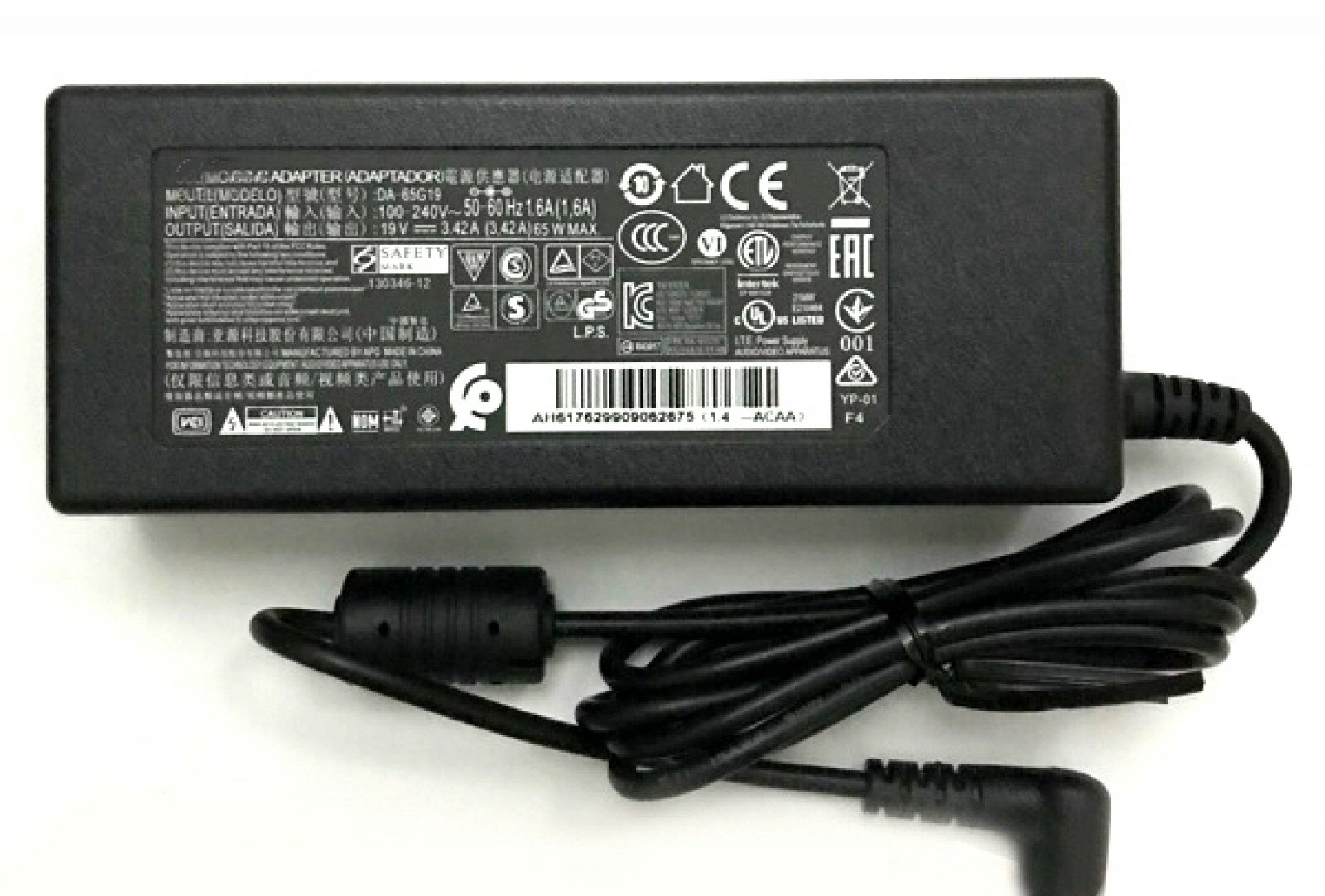 Сетевой блок питания MyPads для ЖК телевизоров LG LCAP40 / DA-65G19 19В 3.42А