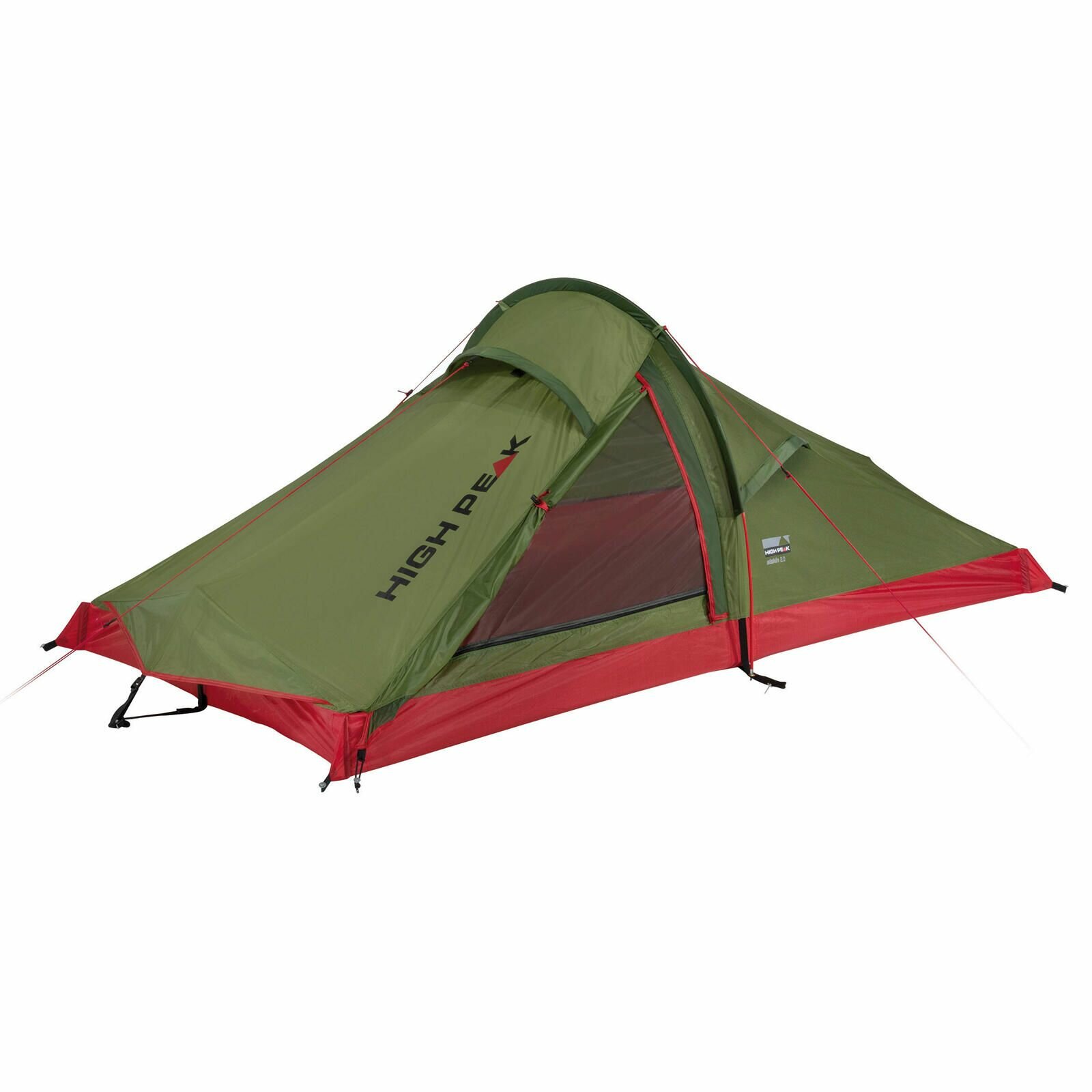 Туристическая палатка High Peak Siskin 2, Decathlon, Цвет: Зеленый / ярко-красный, Размер: 2 человека