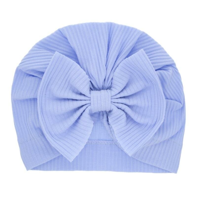 Детская шапочка-тюрбан, Синий