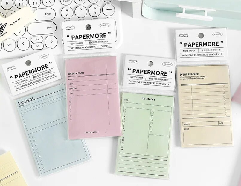 Блокнот Papermore Starlight Series, 4шт, разные цвета
