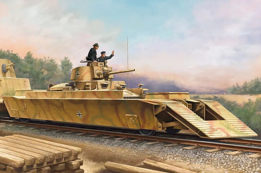 Hobbyboss Немецкий железнодорожный бронированный поезд-цистерна BP-42 1:72 Немецкий железнодорожный бронированный поезд-цистерна BP-42 Дар деталей