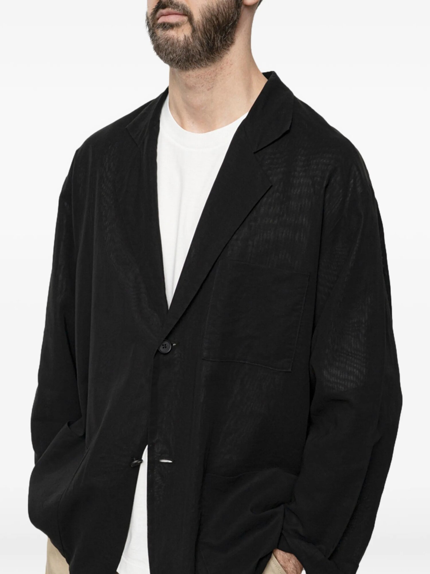 Куртка STILL BY HAND Oversized jacket, размер 50, black/black — фото 1