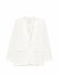 Пиджак Manuel Ritz Satin-trim shawl-lapel jacket, размер 46, бежевый/белый