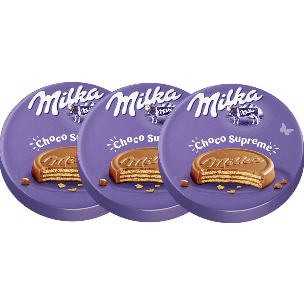 Вафельный батончик Milka "Choco Wafer" / Милка Чоко Вафер (Европа), 3 шт. по 30 грамм