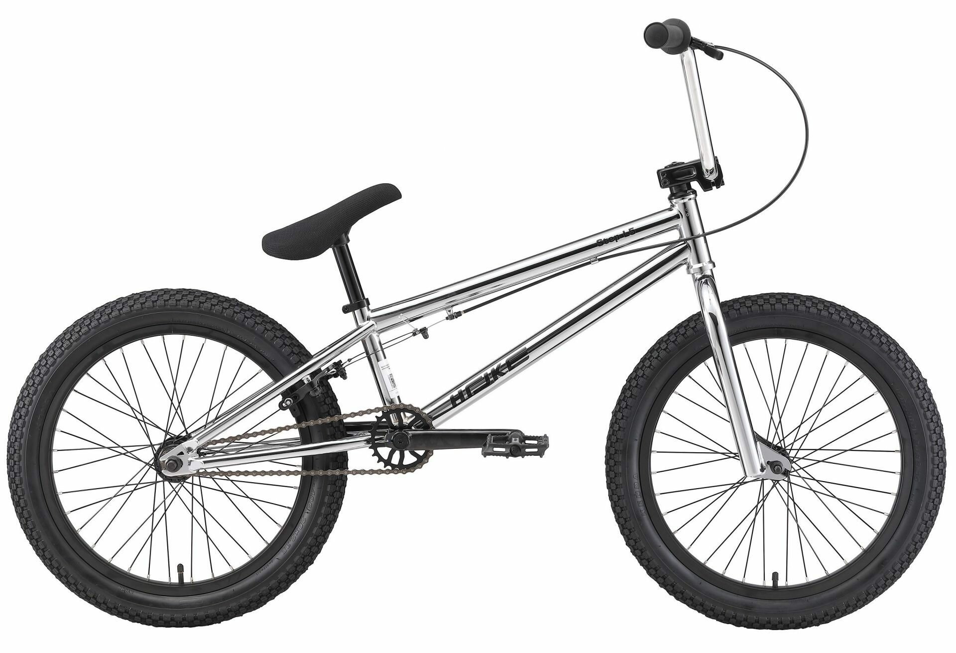 Велосипед трюковой Bmx HOKE Step L5 глянцевый серебристый под рост 127-170 см