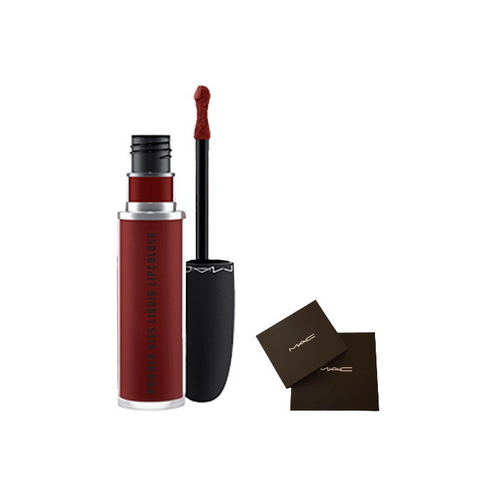 MAC Mist Bomb жидкий матовый блеск для губ женский, оттенок #952 TAKEN Nude Man Story
