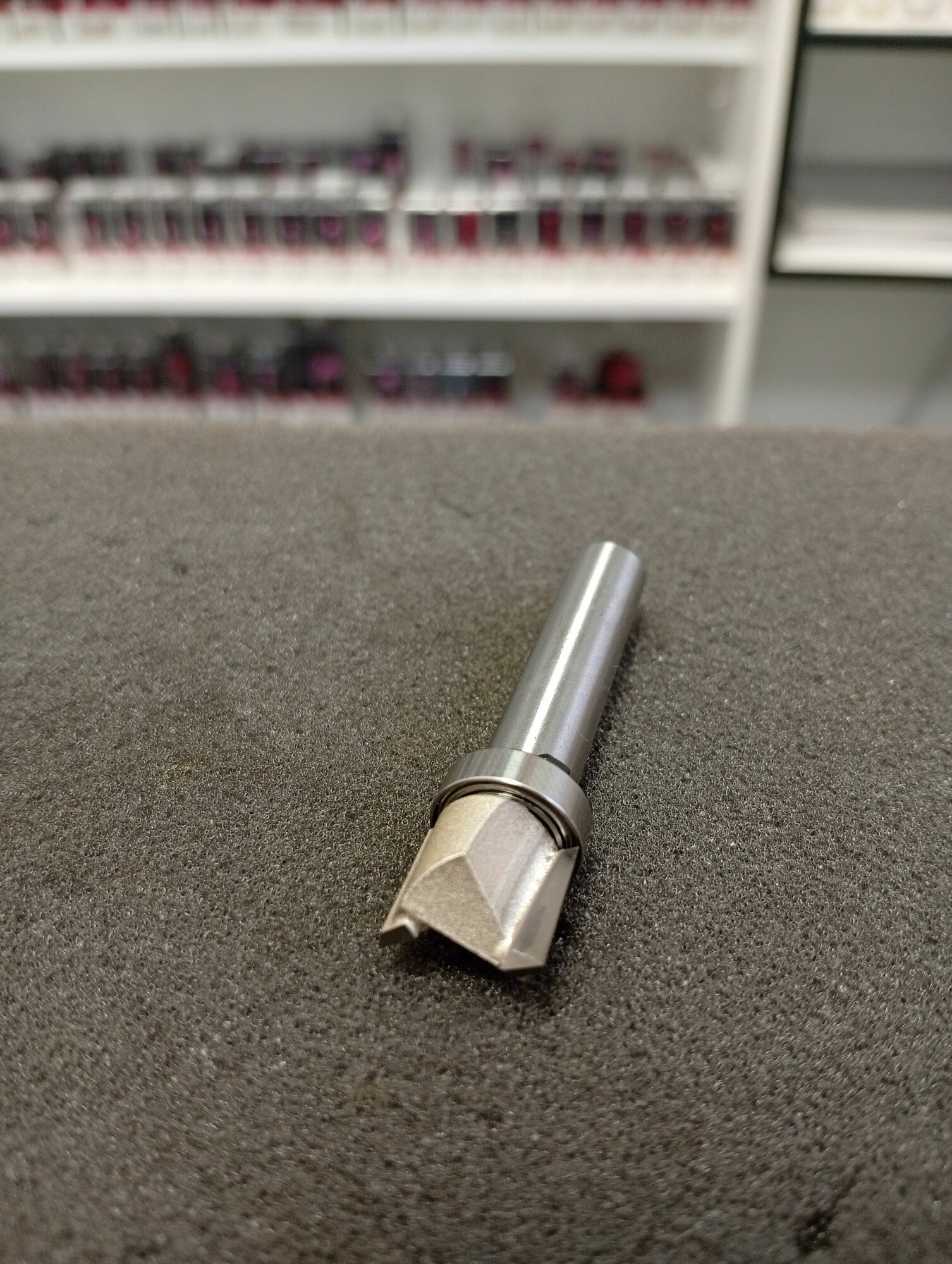 Фреза обгонная с верхним подшипником Глобус 1021 D:12mm I:10mm d:8mm