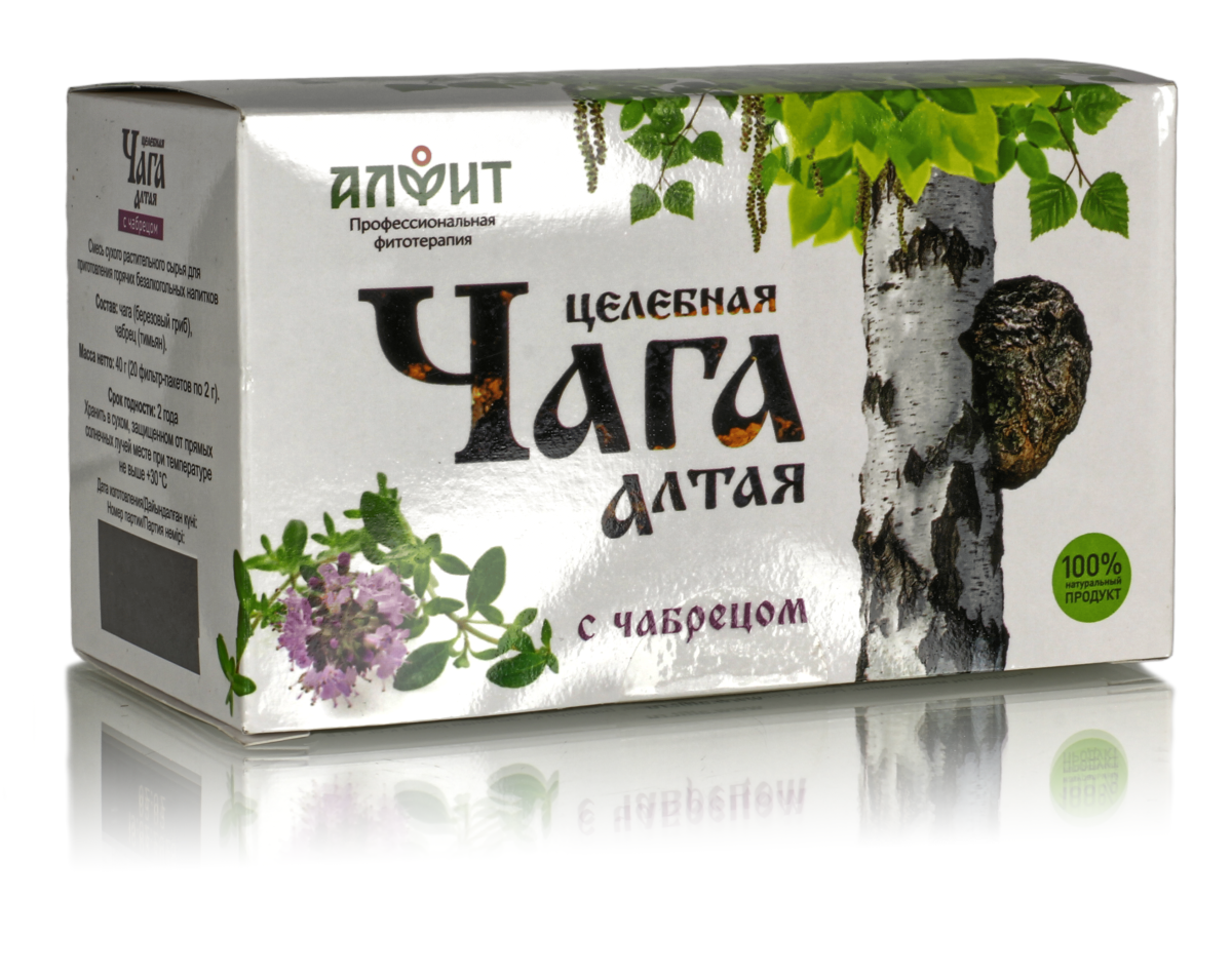 Целебная Чага Алтая с Чабрецом (20 ф/п) как симптоматическое противоопухолевое средство, улучшающее общее состояние