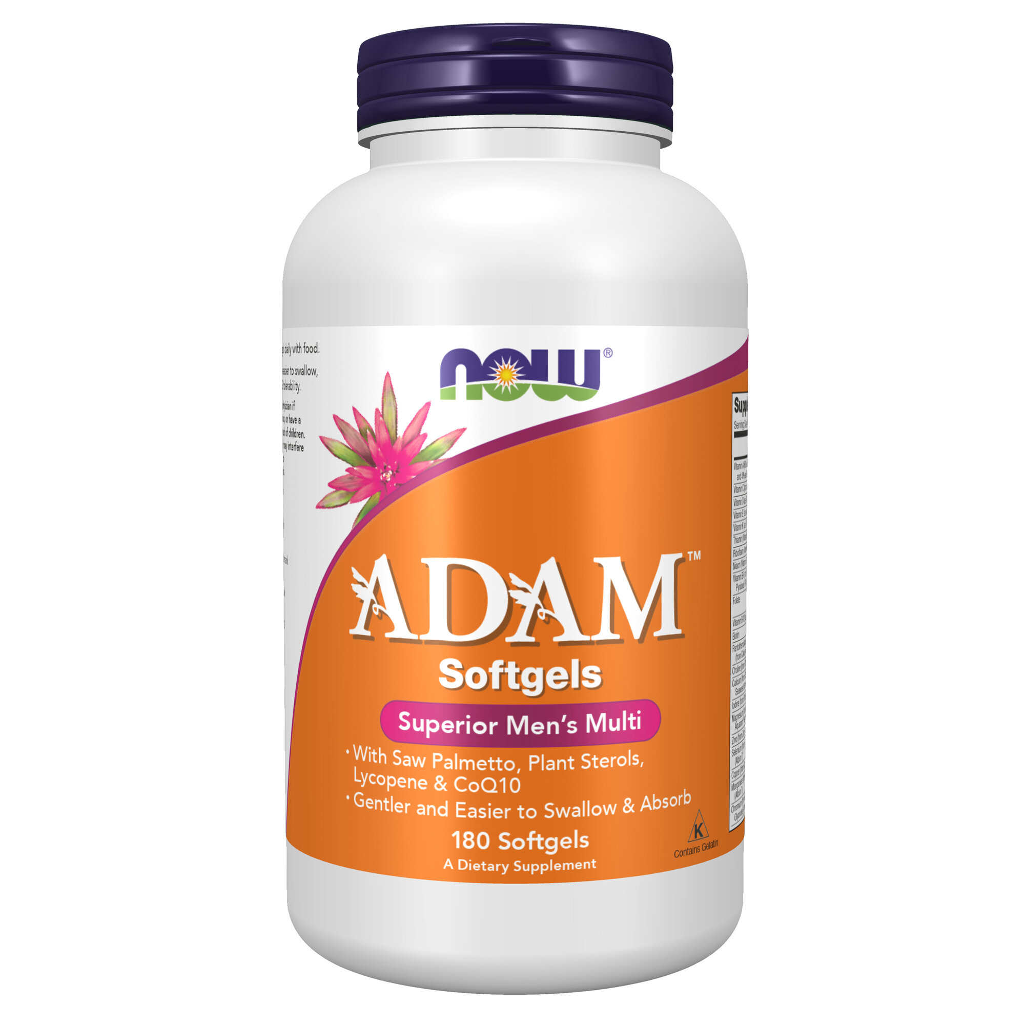 Мультивитаминный комплекс NOW Adam, мужской, для поддержания иммунитета