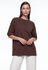Футболка KIVI CLOTHING, размер 40-48, шоколад