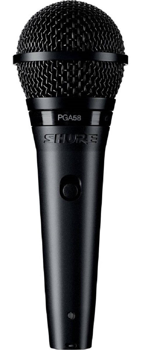 SHURE PGA58-XLR-E кардиоидный вокальный микрофон c выключателем, с кабелем XLR -XLR