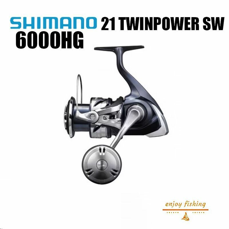 2021 SHIMANO TWINPOWER SW 6000HG прялка Рыболовная катушка Рыболовные снасти