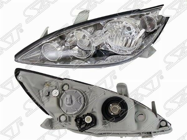 Фара SAT ST-112-1117L Toyota Camry XV30 04-06 слева/ Галоген/ С электрокорректором