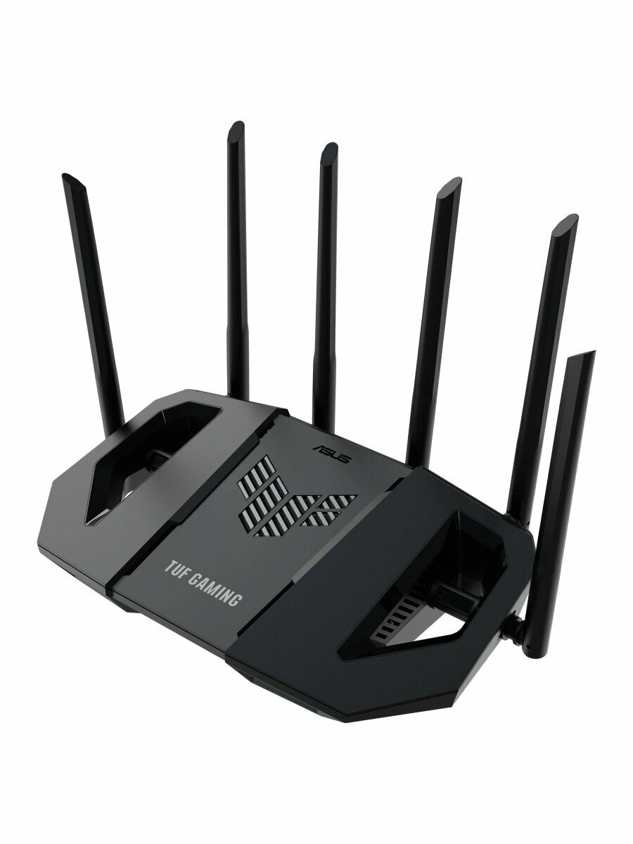 Wi-Fi роутер ASUS TUF-BE6500, Wi-Fi 7, BE6500, 2.4/5ГГц, 3 LAN, черный