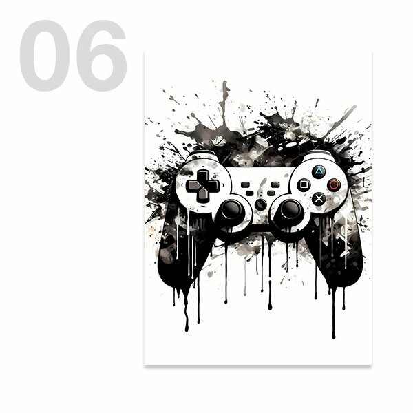 Игровой плакат с контроллером, 50x70см, Pattern06