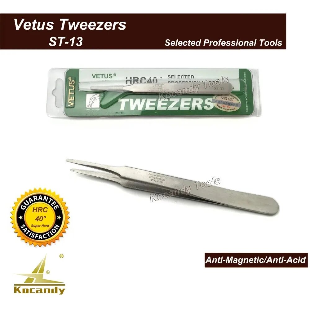VETUS TWEEZER ST-13 Прецизионные пинцеты из нержавеющей стали
