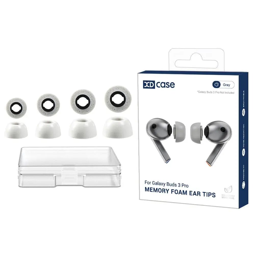 XDcase Сменные амбушюры для Samsung Galaxy Buds3 Pro Grey