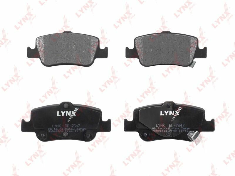 LYNXauto Дисковые тормозные колодки, задние