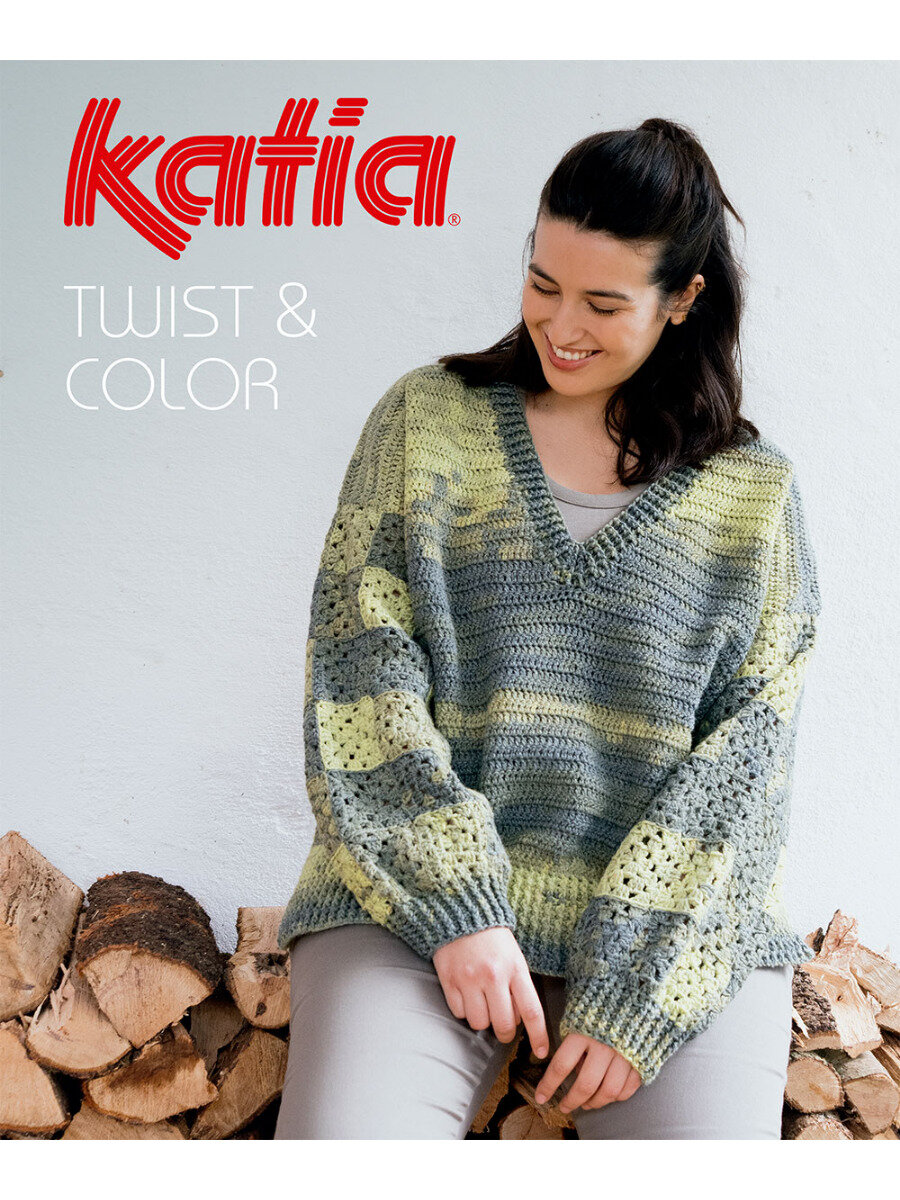 Журнал с моделями по пряже Woman-Kids Twist & Color 1 А4 5 шт, KATIA