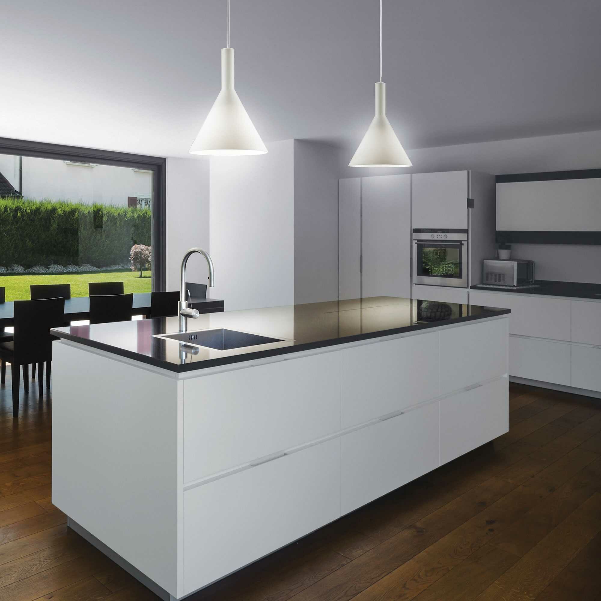 Светильник подвесной ideal lux Cocktail SP1 Small макс.1х40Вт IP20 Е14 230В Белый Стекло Без лампы 074337.
