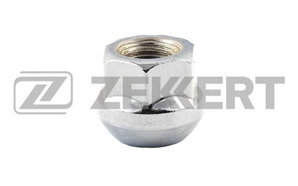 Zekkert Гайка колесная сфера M12 x 1,5 L 20 ключ 19 Хром. Комплект - 16 шт.