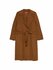 Пальто Max Mara Belted notch-lapel coat, размер 42, коричневый