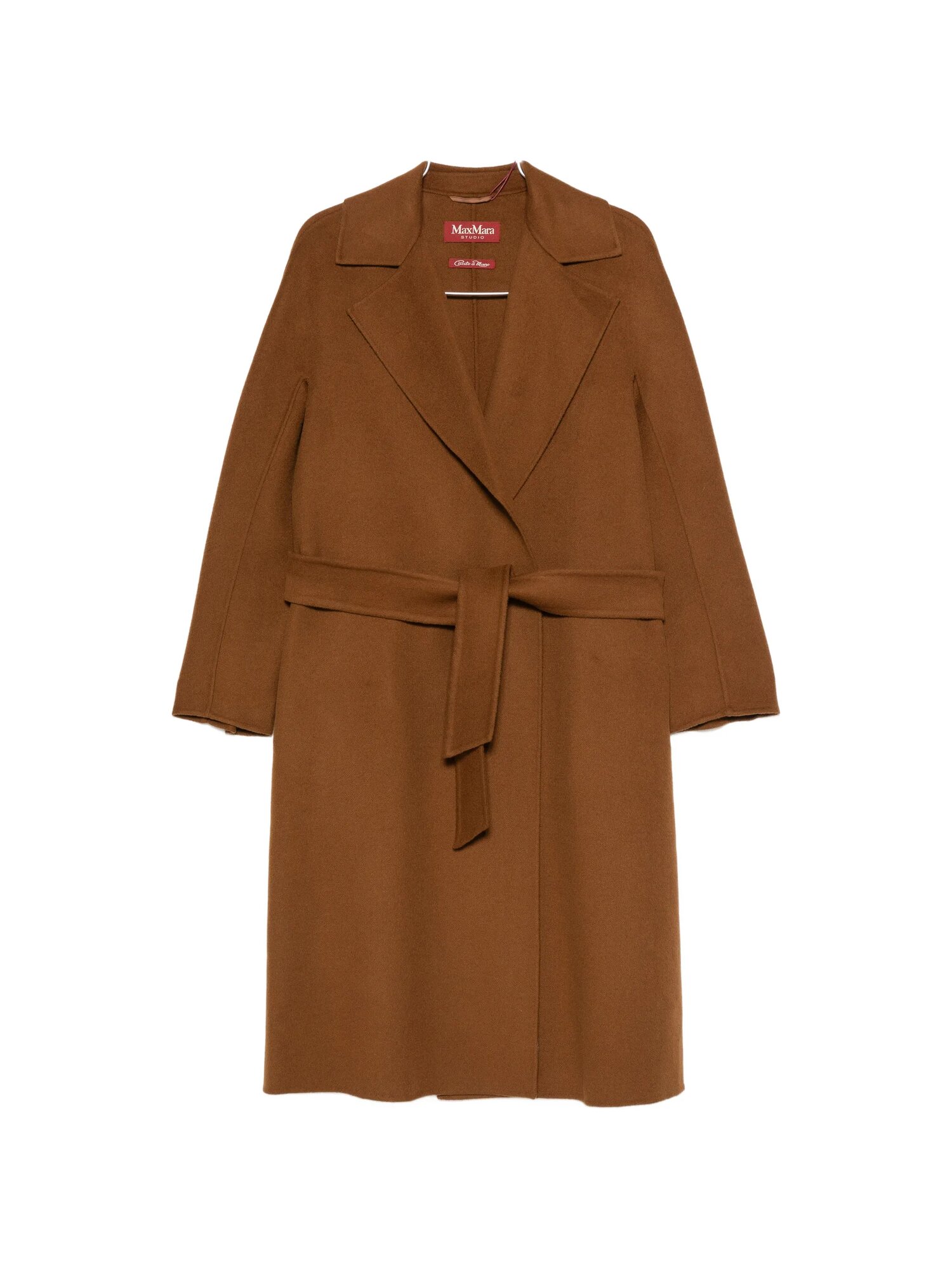 Пальто Belted notch-lapel coat