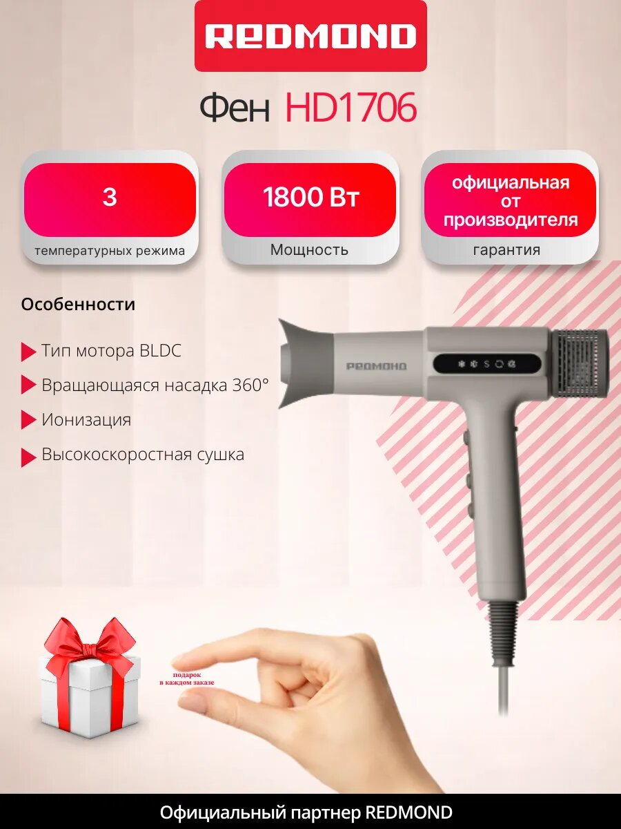 Фен HD1706