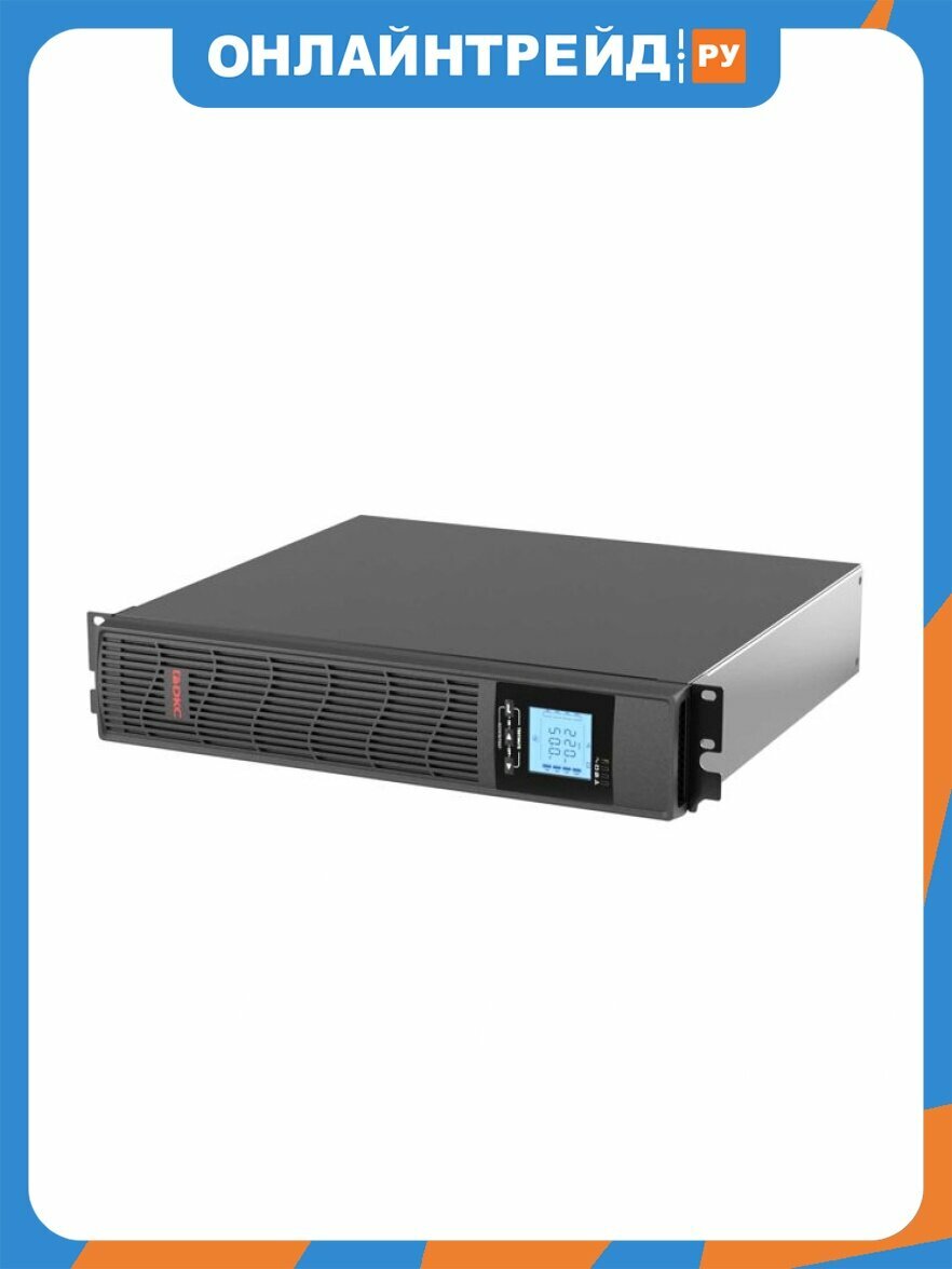 Источник бесперебойного питания линейно-интерактивный Dkc Info Rackmount Pro 1000ВА/800Вт 1/1 USB RJ45 6xIEC C13 Rack 2U SNMP/AS400 slot 2х7А. ч, INFORPRO1000IN