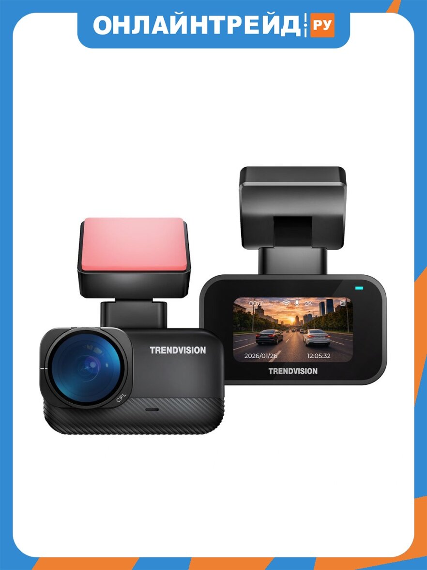 Видеорегистратор Trendvision Nano 2K Wi-Fi CPL GPS