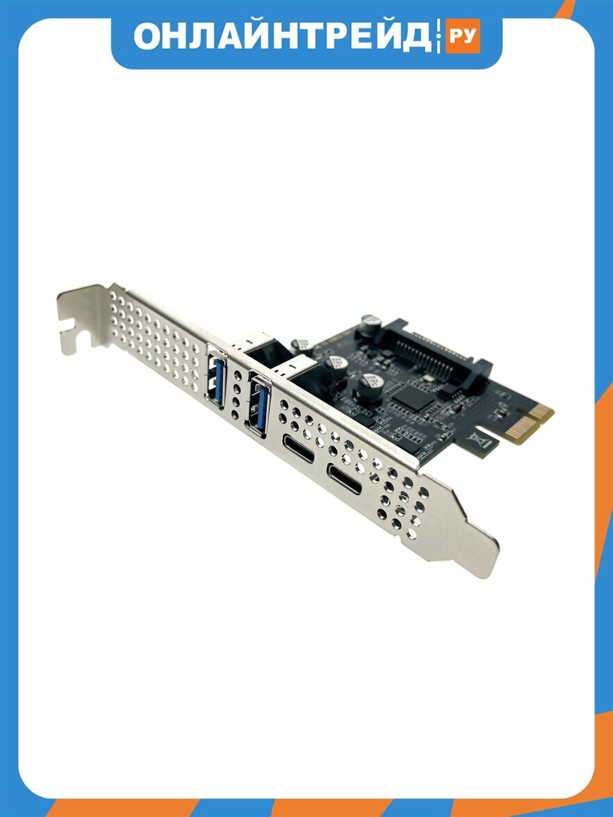 Контроллер PCI-E Espada EU30A2С2 USB3.0 2xType-A+2xType-C