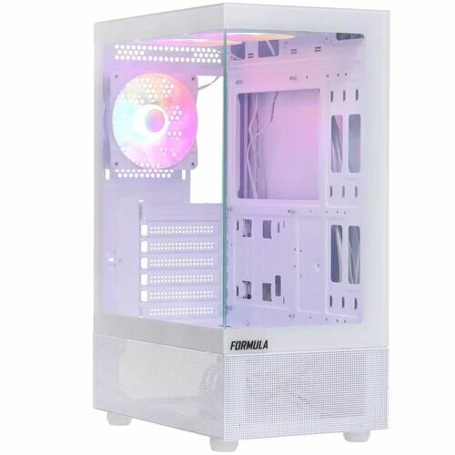 Компьютерный корпус Formula V Line Crystal Z1+ (Crystal Z1+ White) белый - Midi Tower, ATX, USB 2.0 Type-A, USB 3.2 Gen 1 Type-A