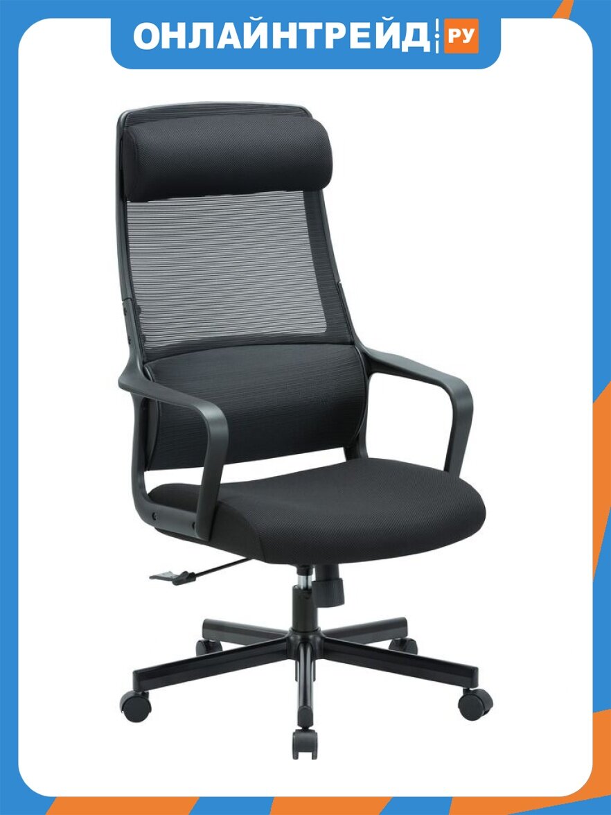 Кресло офисное Easy Chair BN_U_EСhair-595 ТС сетка/ткань черный, металл