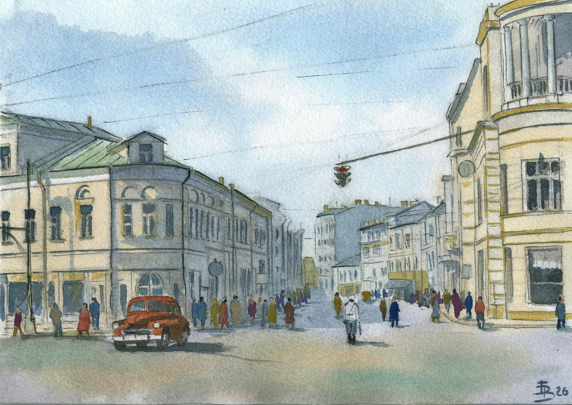 Картина акварельная 21х30 см. Не принт и не распечатка. Авторская.