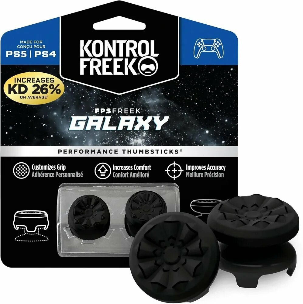 Накладки на стики Galaxy Black для DualShock4 и DualSense