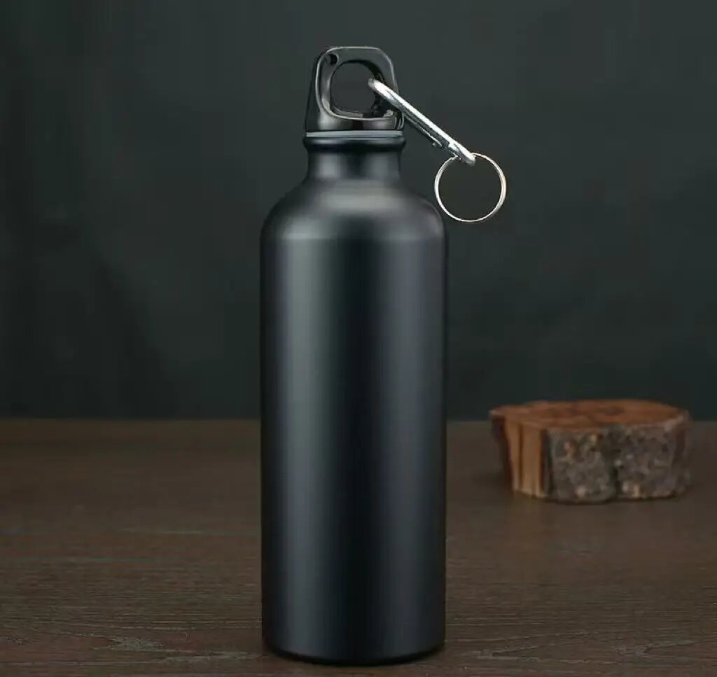 Алюминиевая бутылка для воды 0,5 л matte black