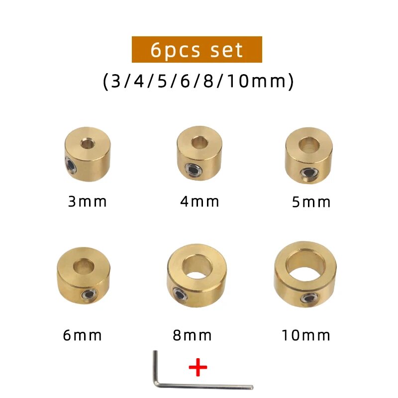 Ограничители глубины сверления MOKIN 3-12 мм 6pcs set